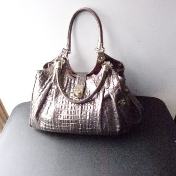 Brahmin | Bags | Brahmin Coppery Metallic Gold Pleated La Scala ...